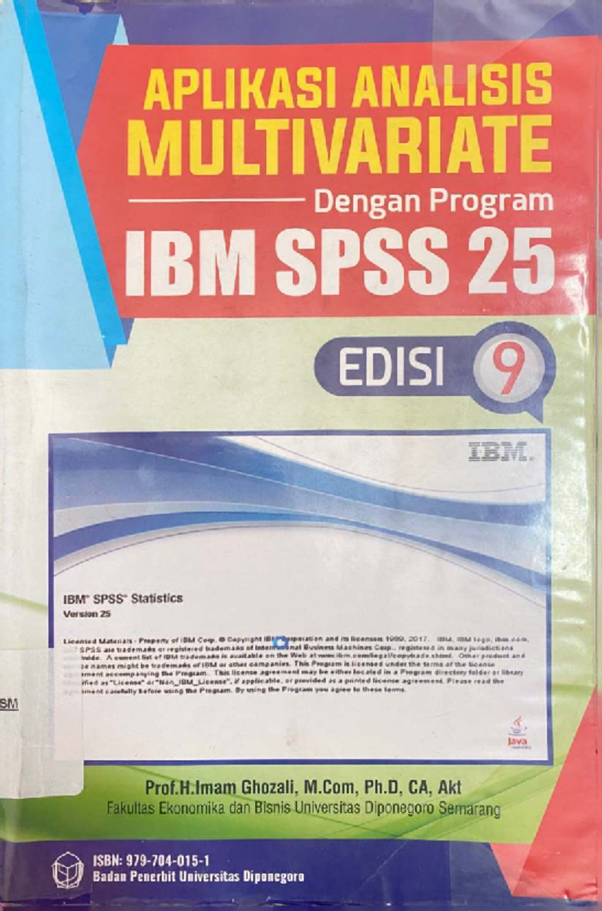 Aplikasi Analisis Multivariate dengan IBM SPSS 25: Edisi 9 dan Uji Statistik - Studocu