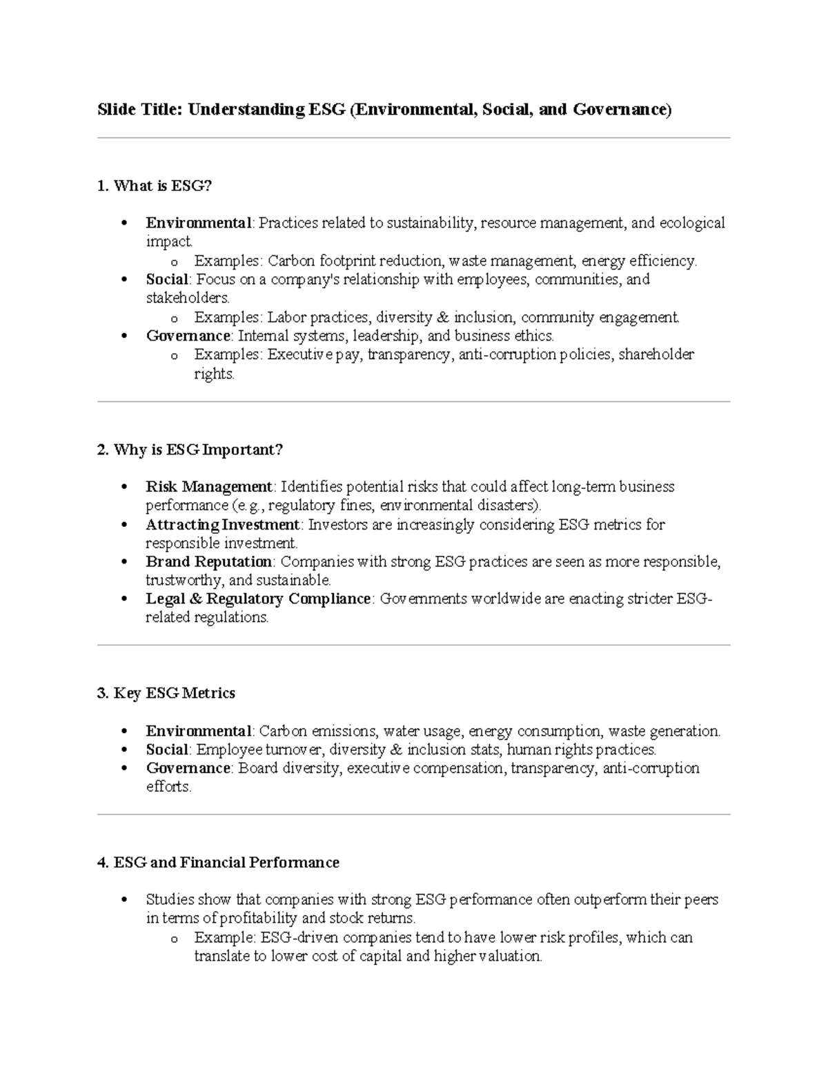 ESG Lecture 1 - Intro to Environmental, Social, & Governance Principles ...