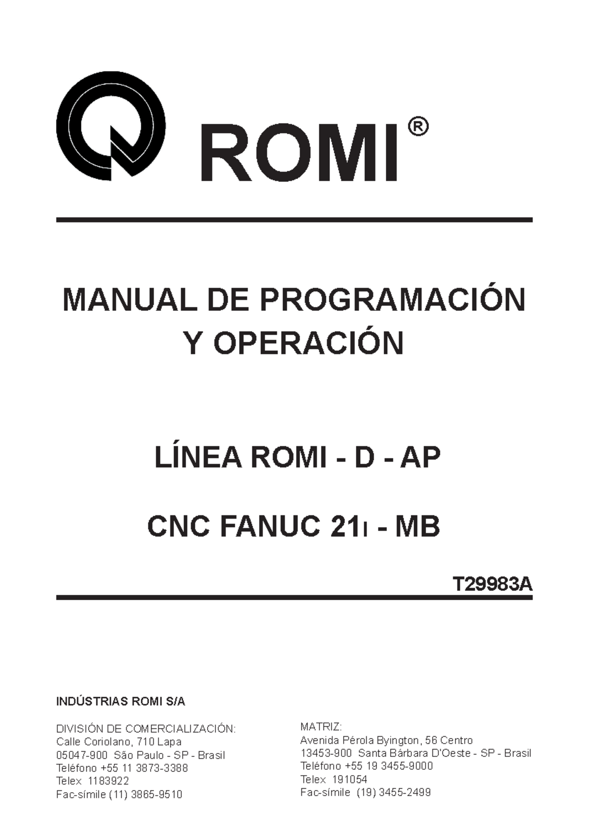 T29983A Manual de Programación y Operación CNC FANUC 21I-MB - Studocu