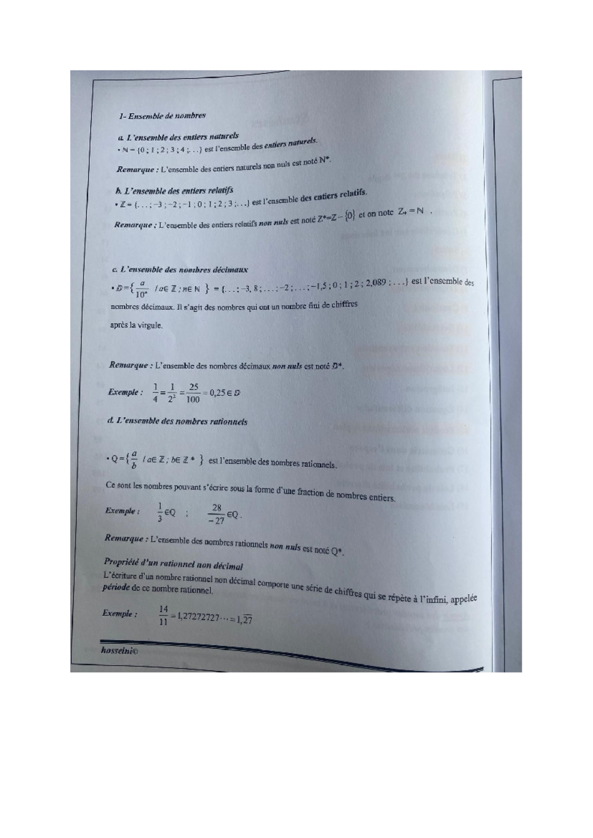 Mathématiques : Ensembles de Nombres et Propriétés (Cours) - Studocu