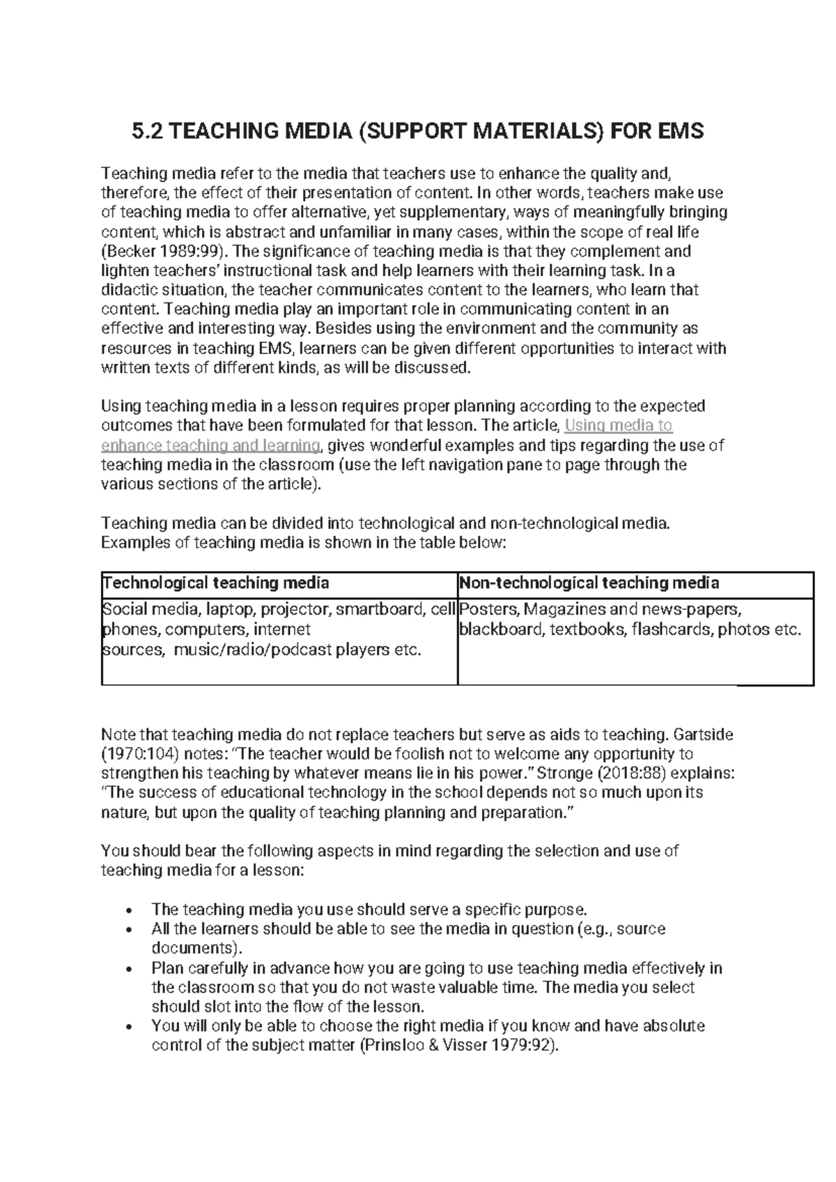 Learning UNIT 4 TMS3704 - LEARNING UNIT 4: ASSESSMENT Outcomes and ...
