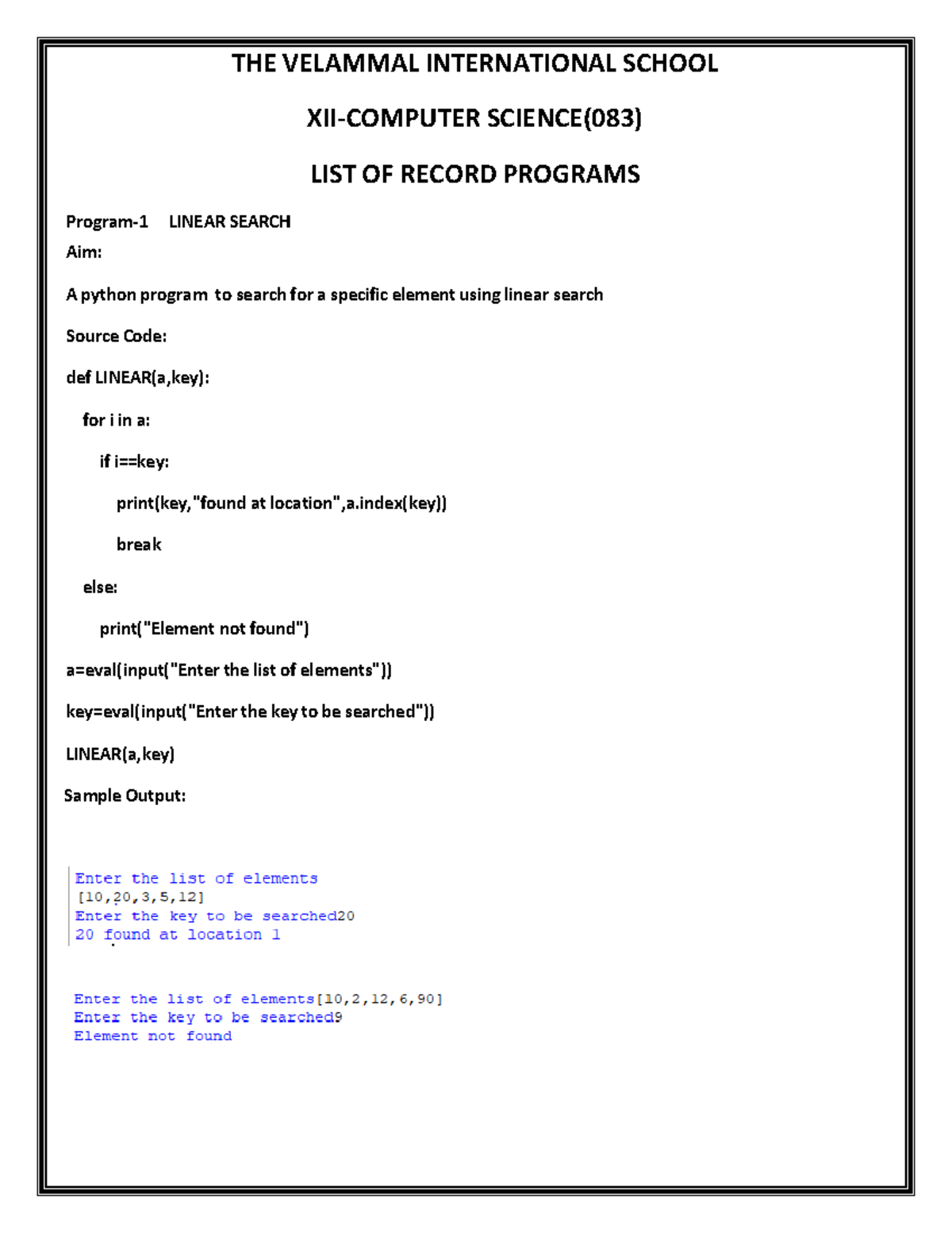 CSC LAB Programs 2025-2026: Python & SQL Code Examples - Studocu
