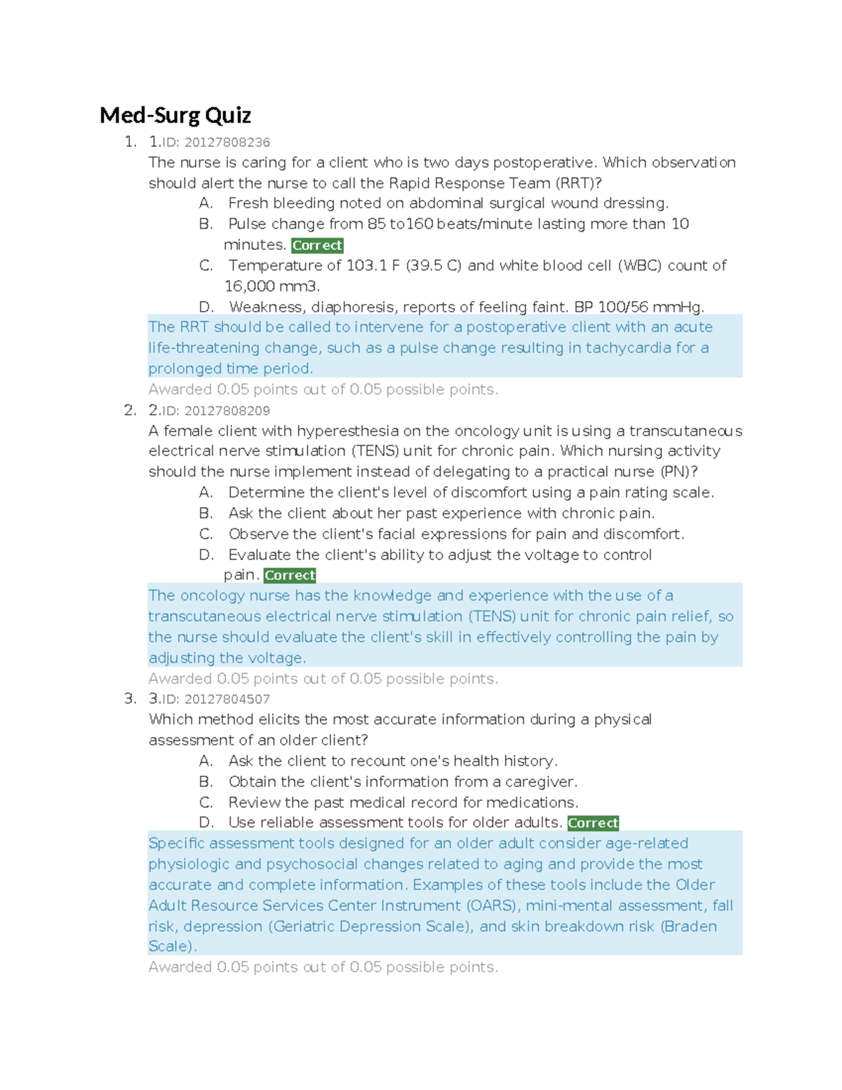 Med-Surg HESI Quiz: Postoperative Care & Drug Therapeutics Insights ...