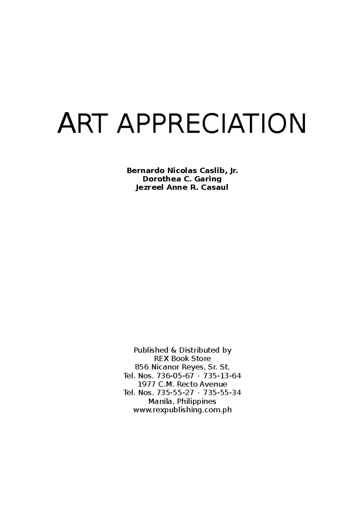 Ilide - QDDWDWDW - ART APPRECIATION Bernardo Nicolas Caslib, Jr ...