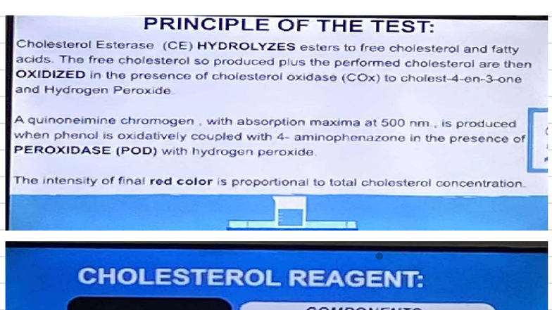 CC LAB Midterm Cholesterol Analysis and Testing Procedures - Studocu