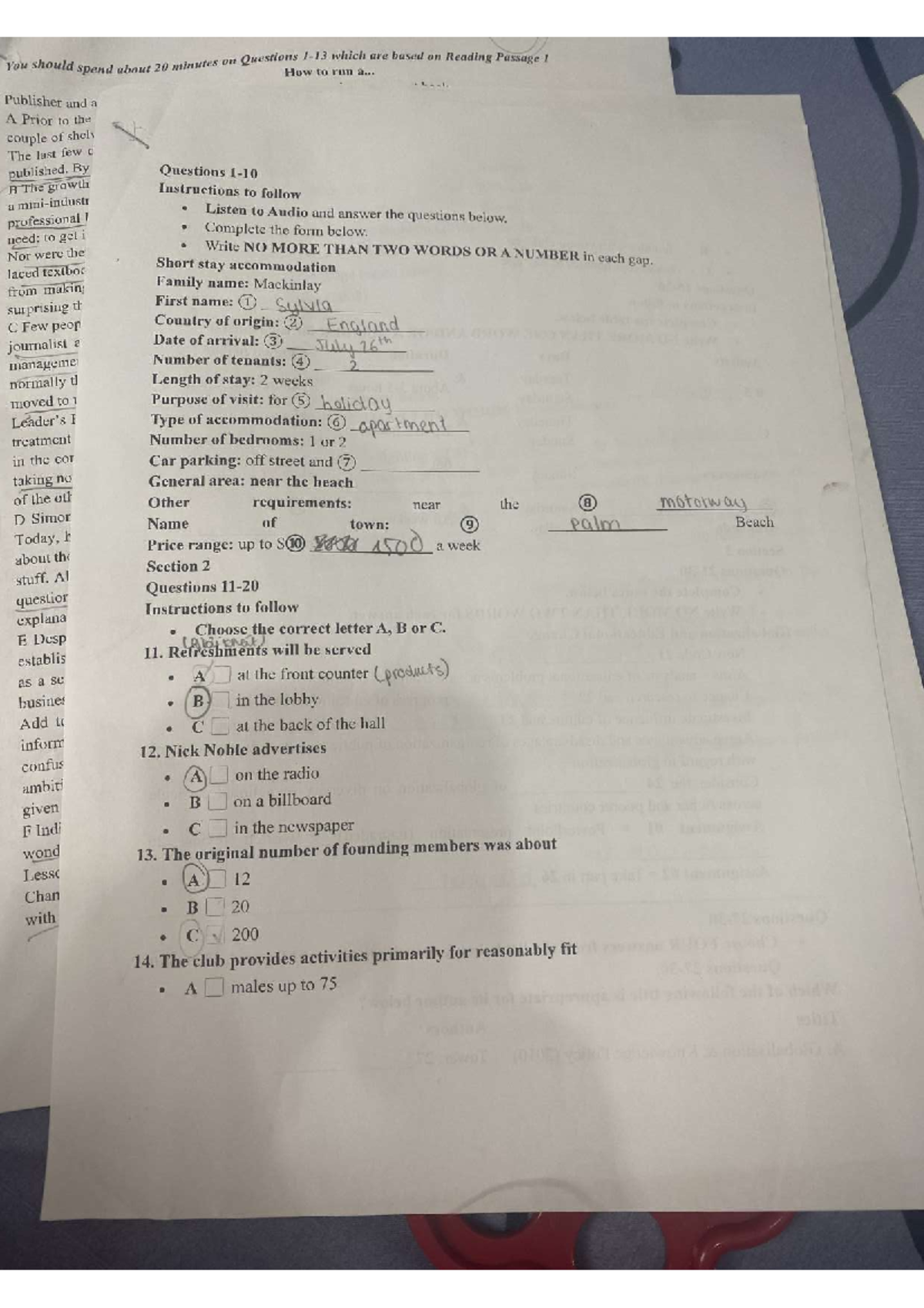 IELTS Reading Passage 1 Questions & Notes - Course Code 67692 ED995 ...
