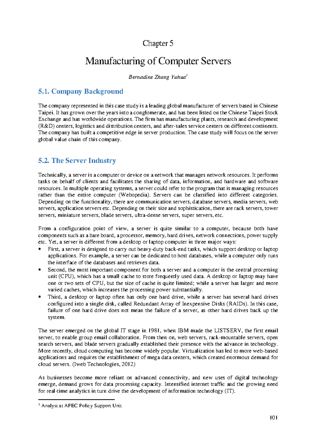 Manufacturing of Computer Servers - 101 Chapter 5 Manufacturing of ...
