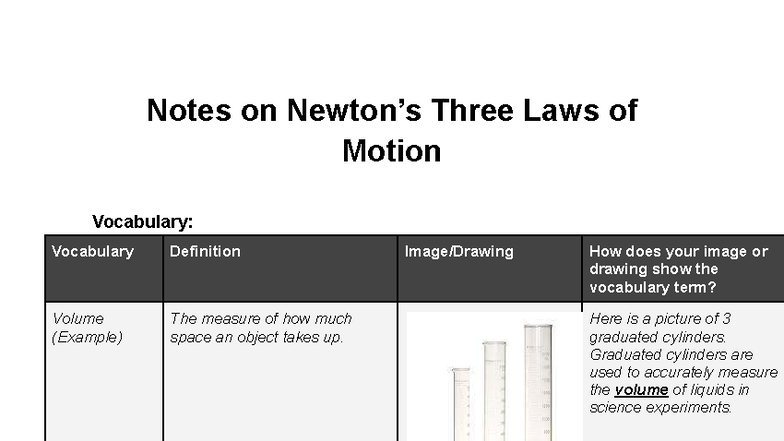 Notes on Newton's Laws of Motion (Physics 101) - Studocu