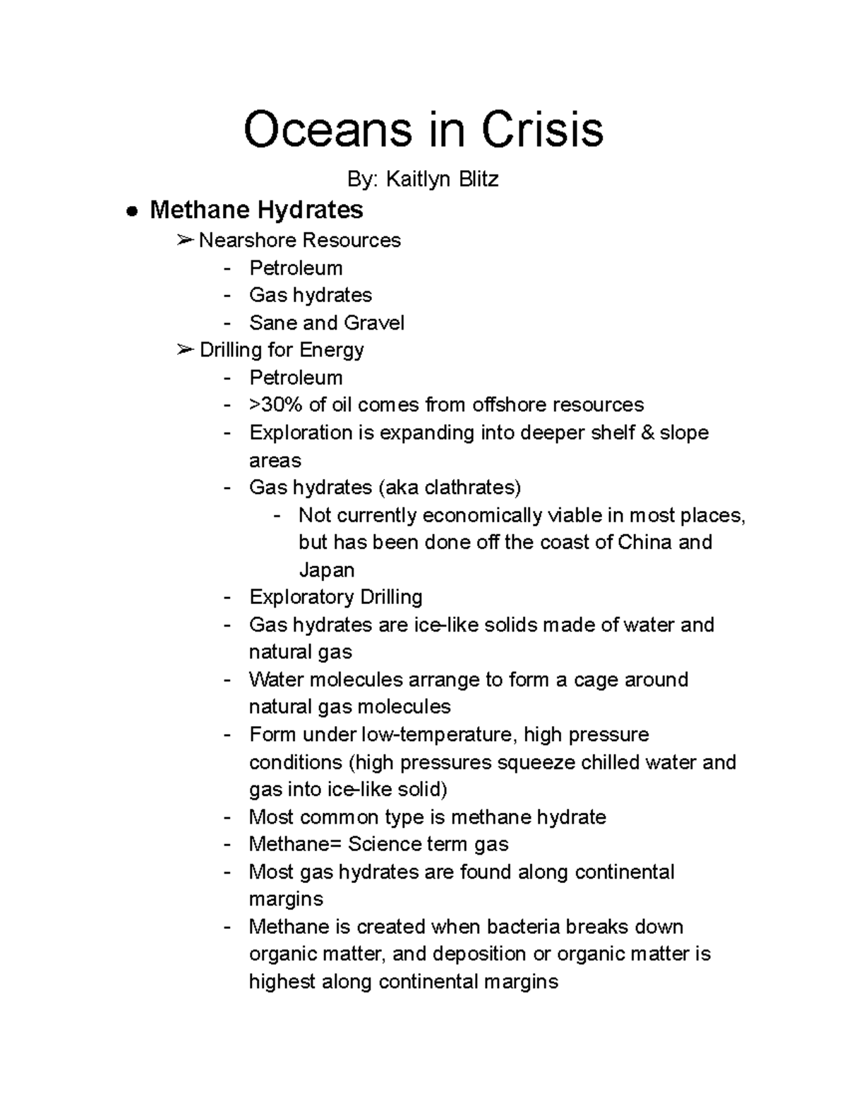 Oceans in Crisis: Deep-Sea Mining & Environmental Impact (Lecture Notes ...