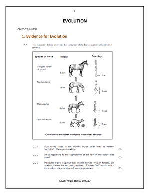 Evolution Life Science summarized notes, study guide and questions for ...