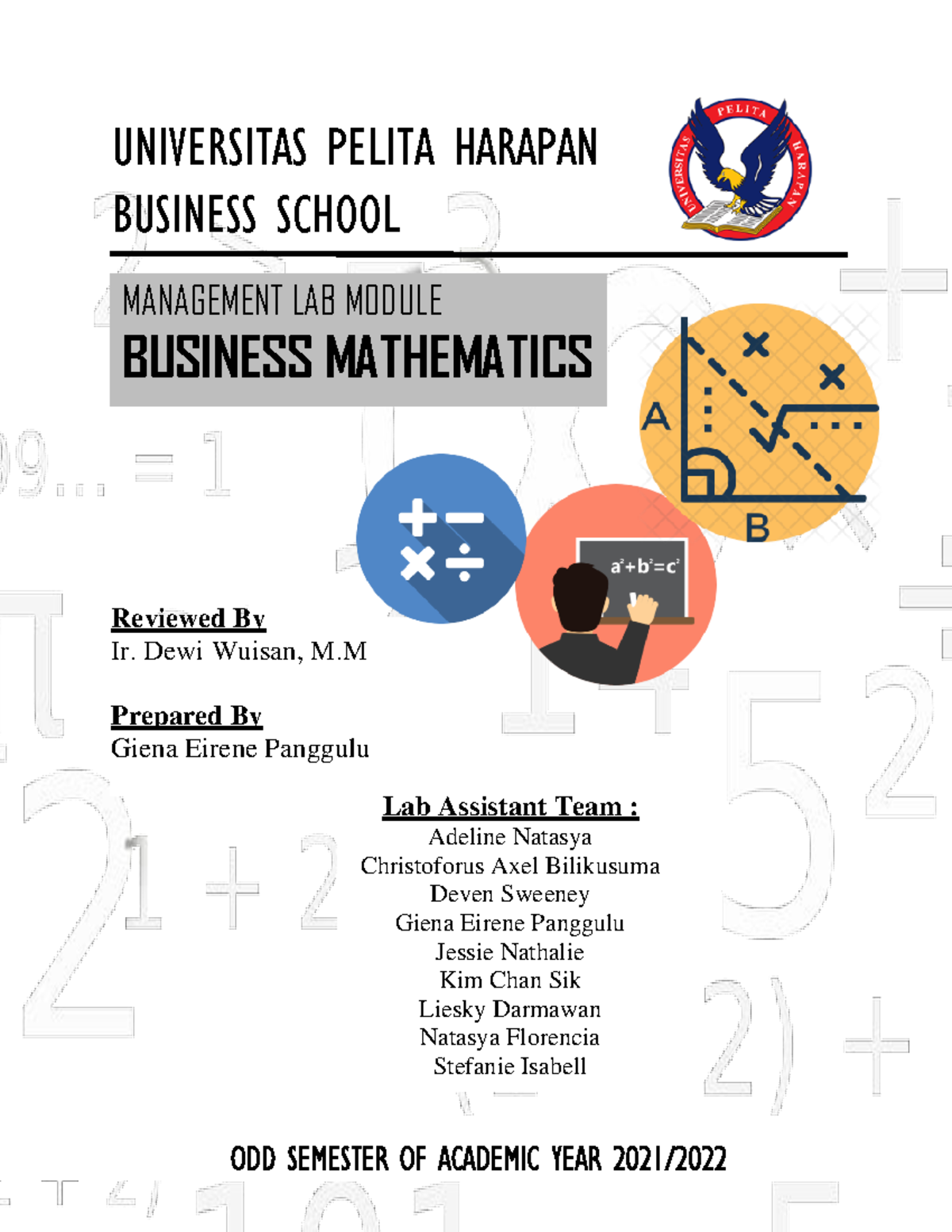 Management Lab Module: Business Mathematics - Module Matbis 2021 - Studocu