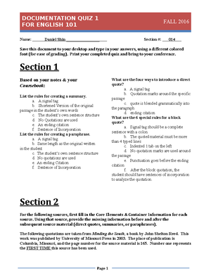 Composition Unite 2 - paper - ENGL 101 - Sophia Touchstone Composition ...