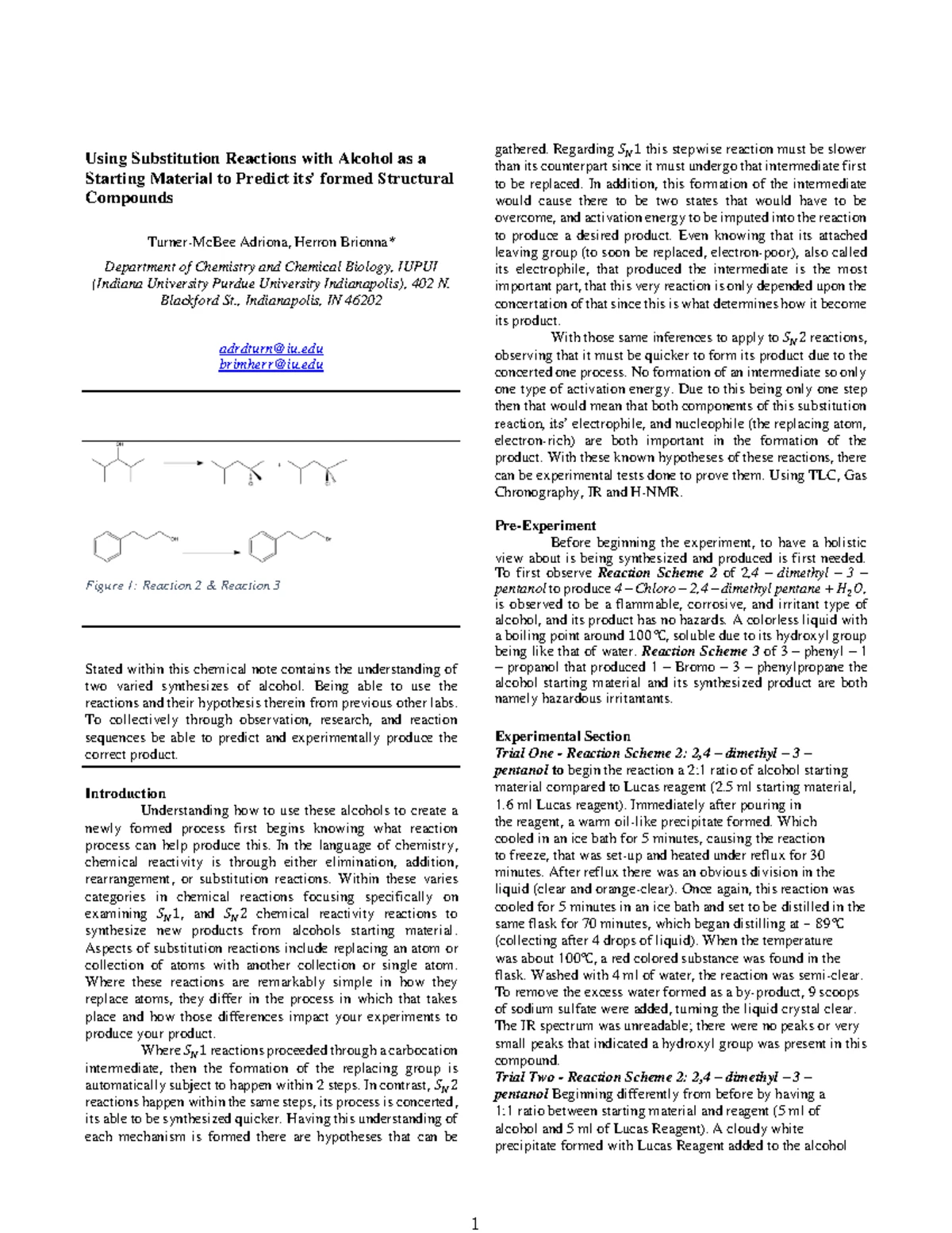 C343 Gas Chromatography & TLC Recitation Worksheet - Studocu