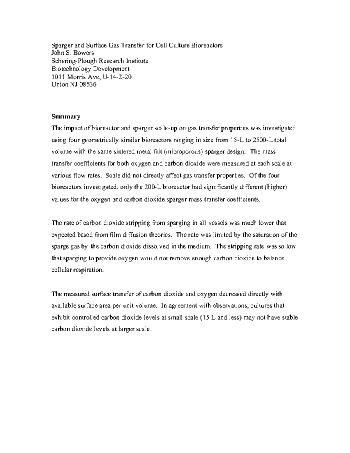 Biotechnology Development 101: Sparger & Gas Transfer in Bioreactors ...