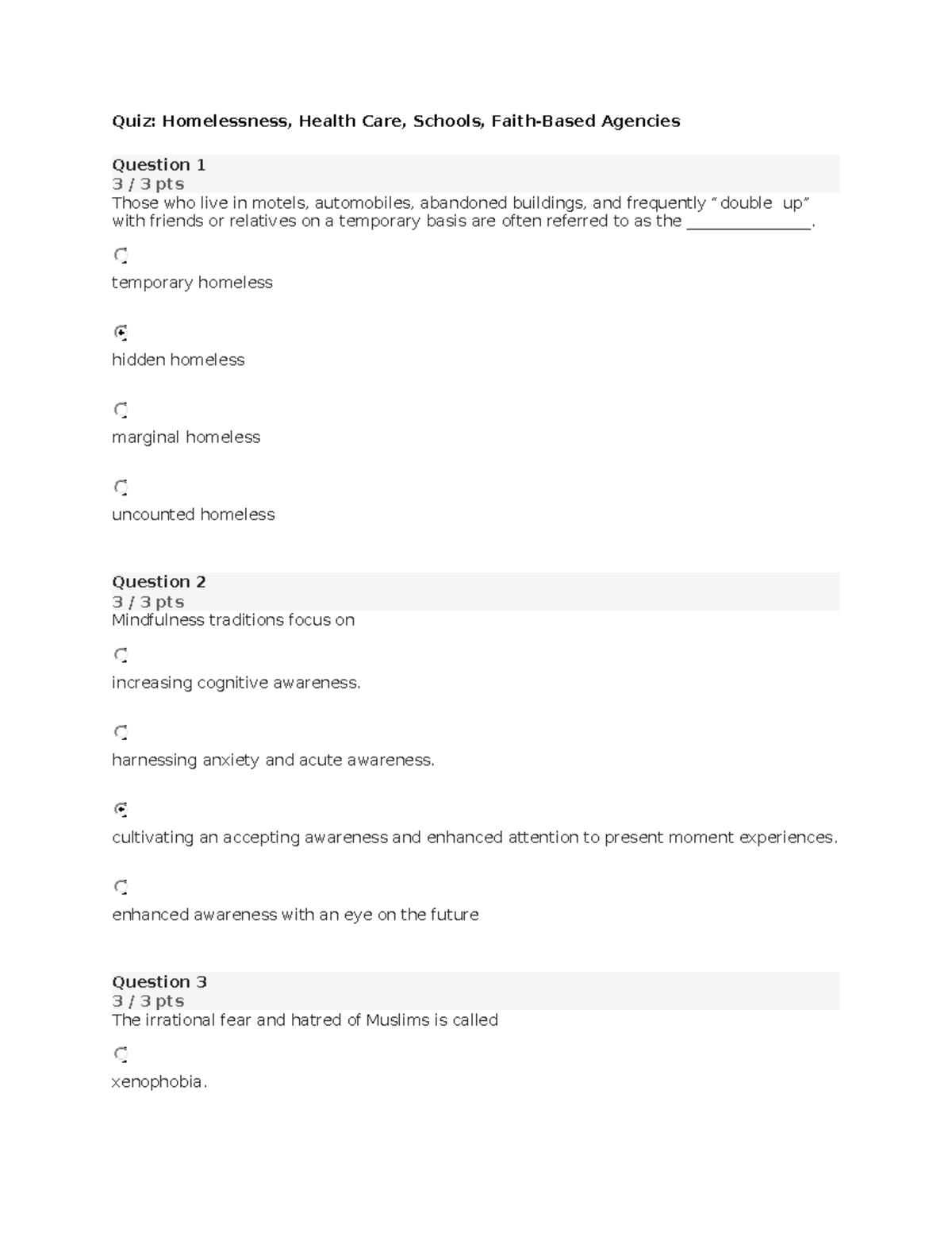 HSCO 500 Week 6 Quiz: Homelessness & Healthcare Issues in Society - Studocu