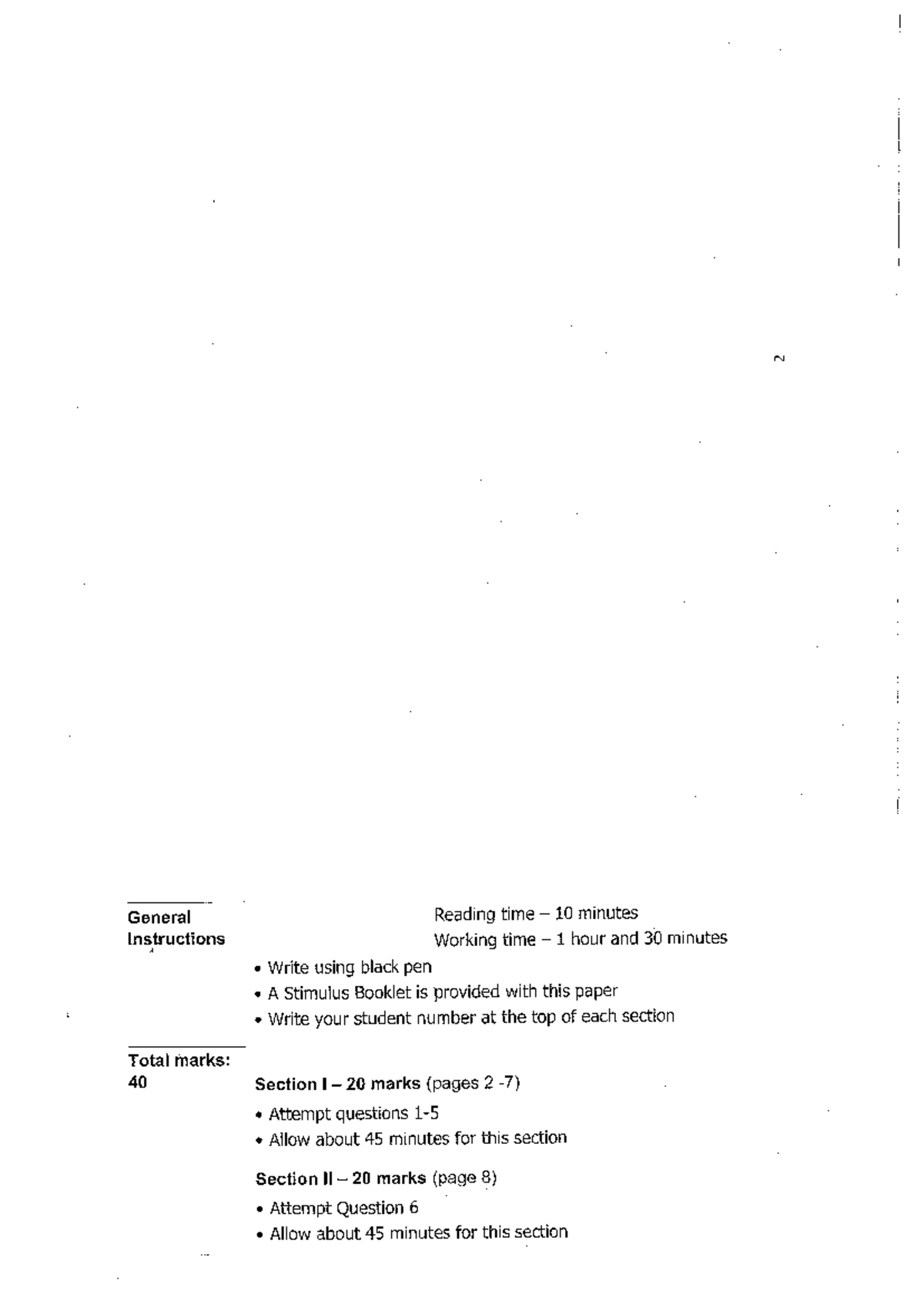 ENG101 Paper 1 Section 1 Unseen Text Analysis Exam - Studocu