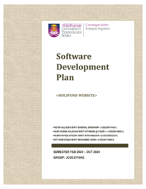 ISP250 SRS - isp srs report - Group Project ISP Software Requirement Specifications (SRS ...