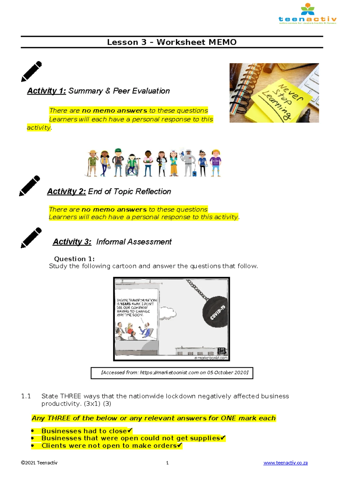 Careers and Career Choices: Grade 10 Term 4 Content Summary LO Notes ...