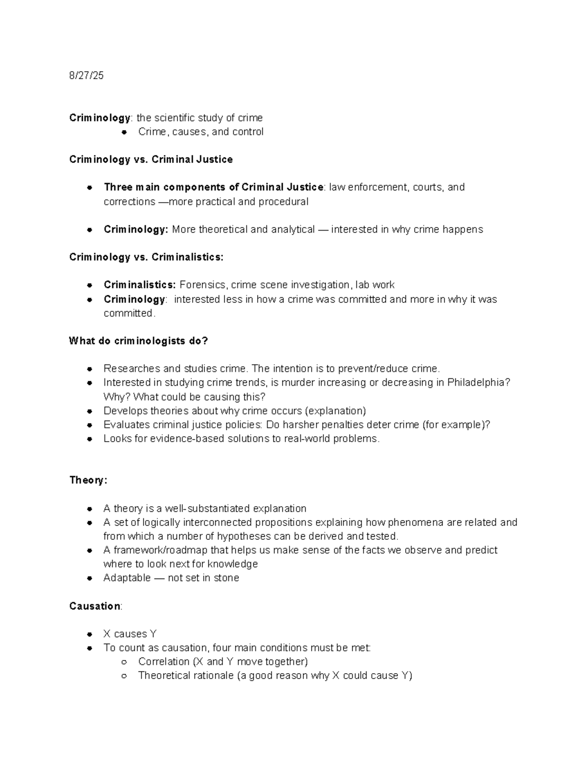 Criminology 101: Theories and Concepts of Crime Control - Studocu