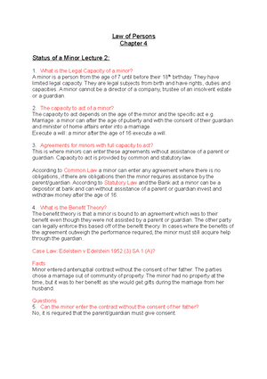 LOP100 Study UNIT 3 - Law of Persons unit 3 - STUDY UNIT 3: THE ...