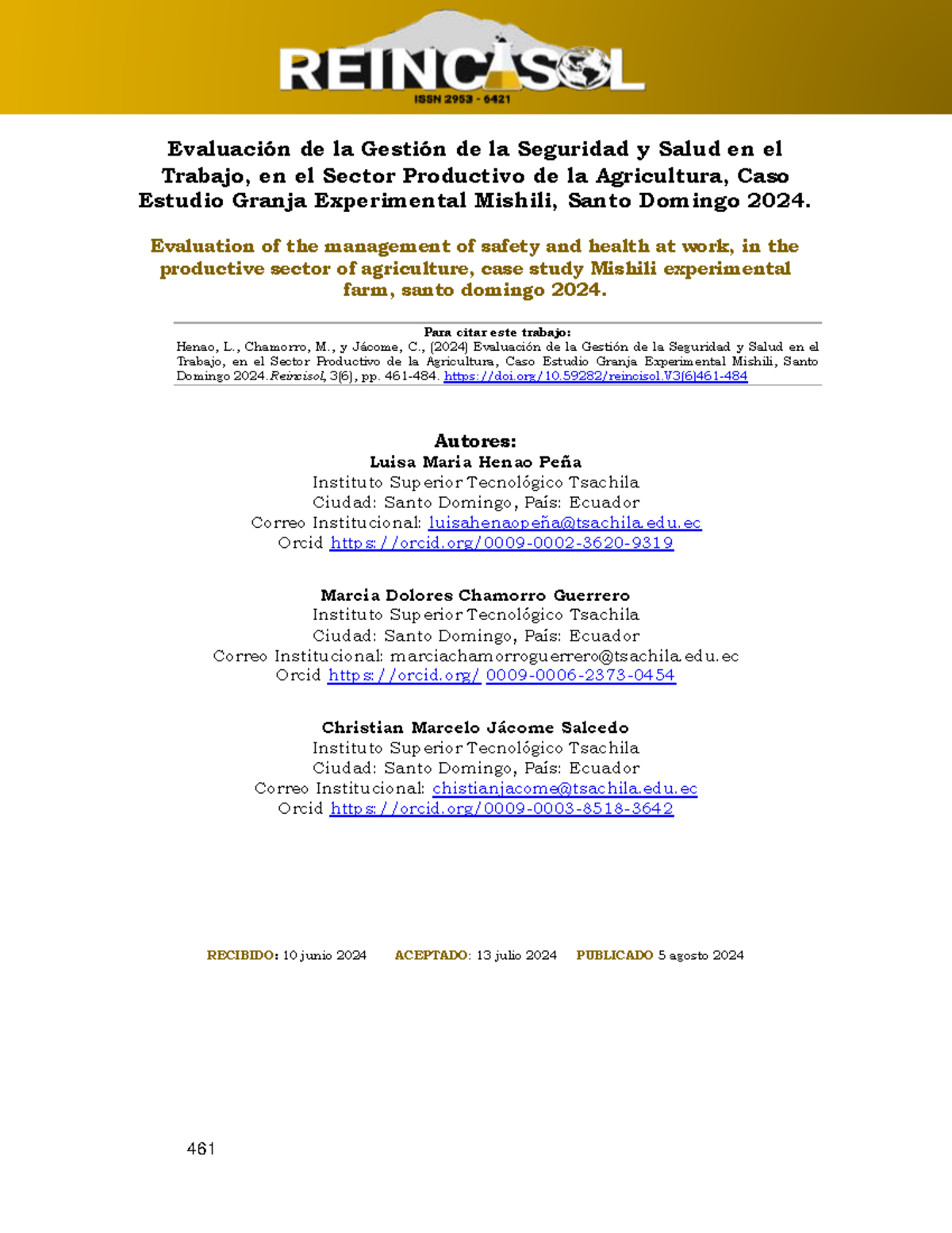 Experimental+Mishili - Evaluation of the management of safety and ...