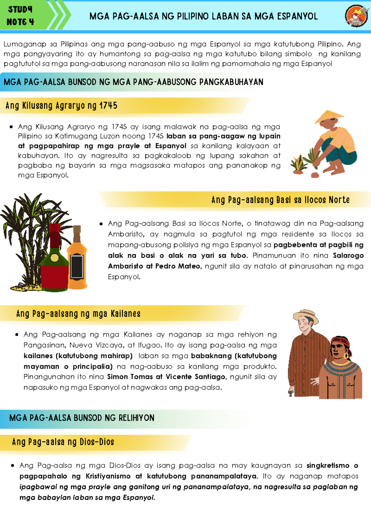 Mga Pag-aalsa ng mga Pilipino Laban sa mga Espanyol: Isang Pagsusuri ...