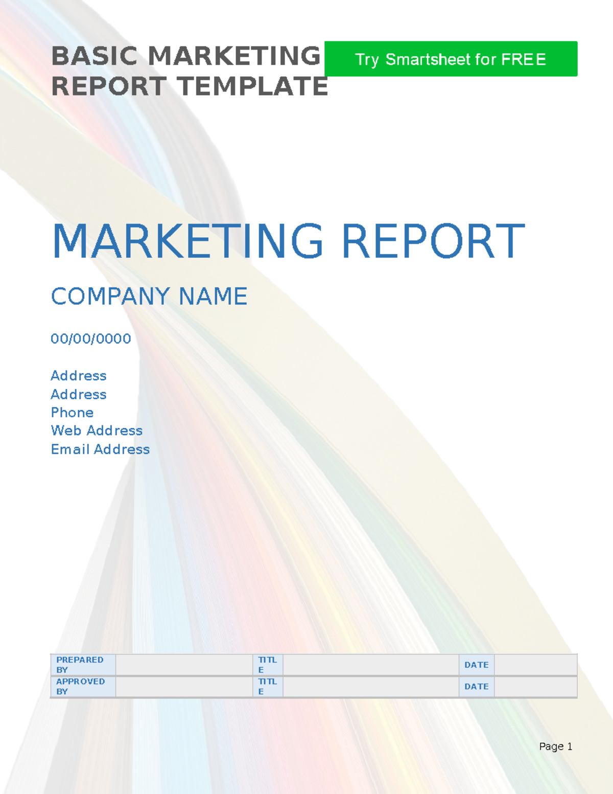 BASIC MARKETING REPORT TEMPLATE (IMARKETING) - Studocu