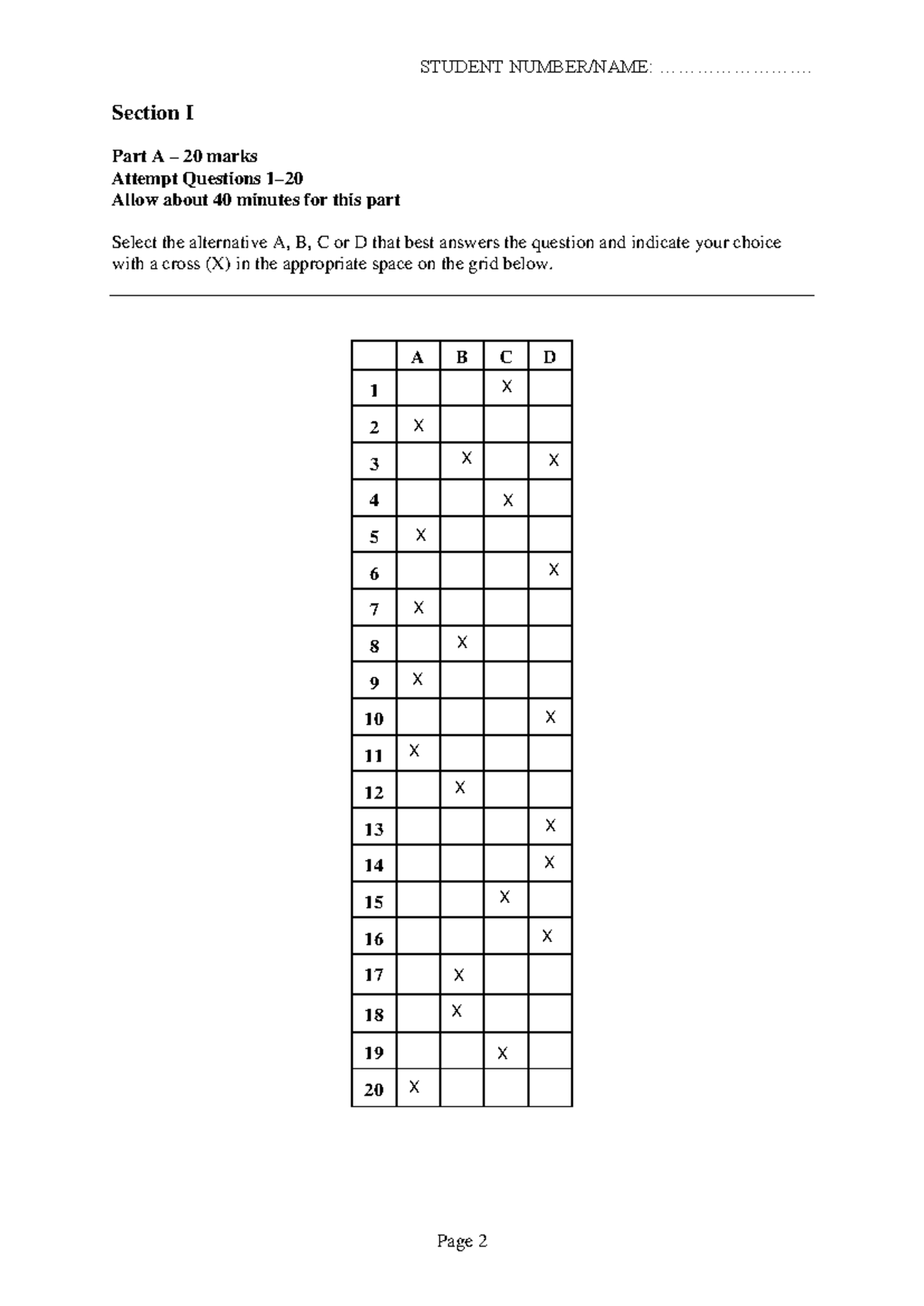 PDHPE Trial Paper MC - Solutions and Answer Key - Studocu