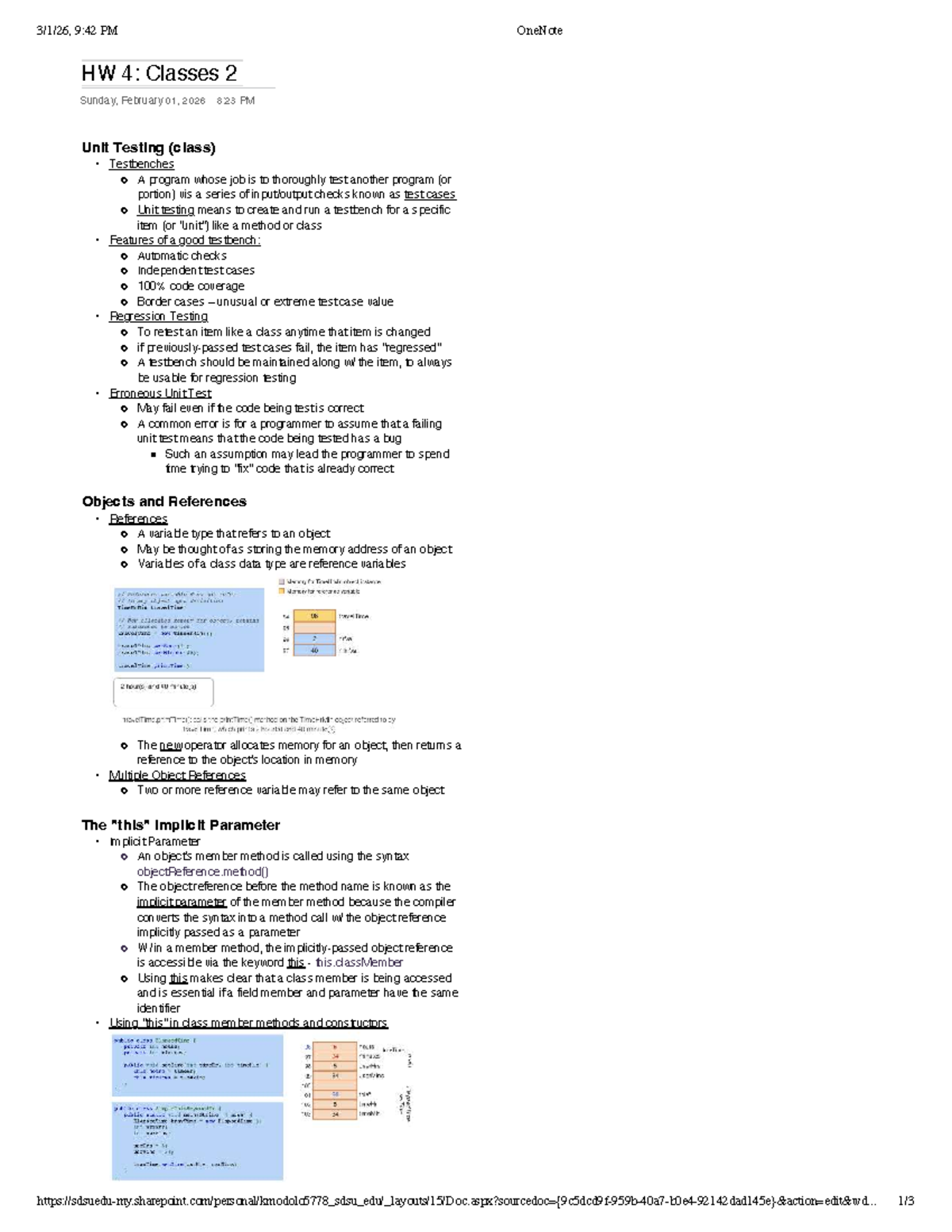 HW 4: Classes - Unit Testing and Object References - Studocu