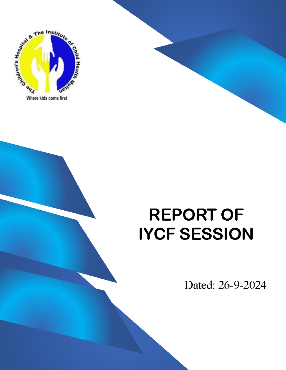 IYCF Session Report: Neonatal Ward Visit at Children Hospital Multan ...