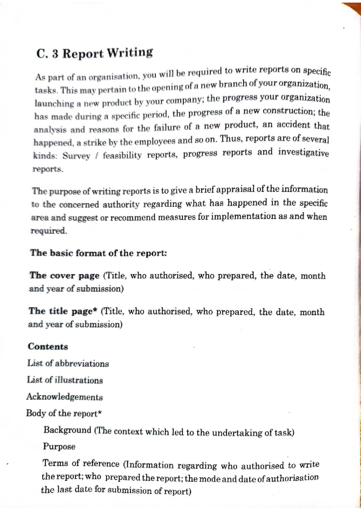 C. 3 Report Writing: Types, Formats, and Sample Reports - Studocu