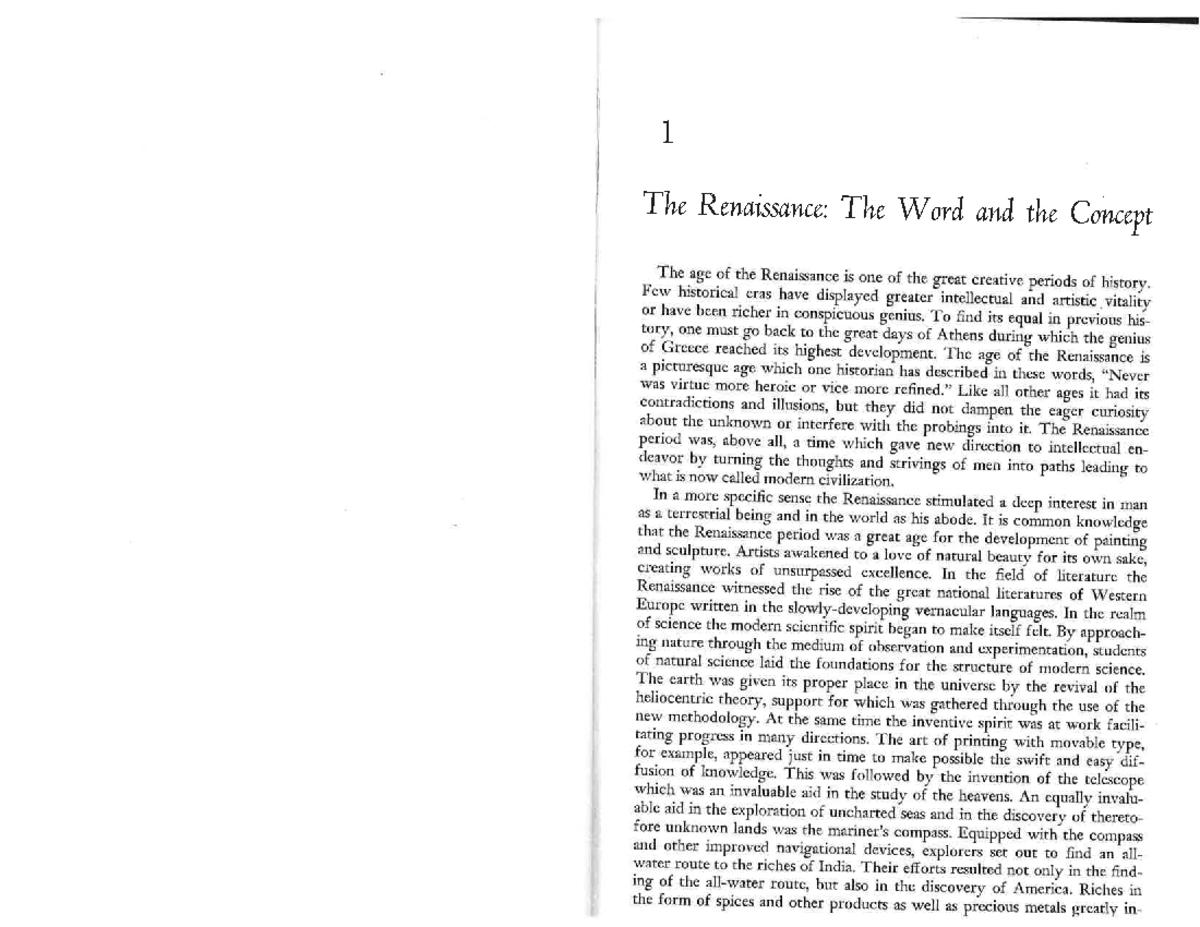 Final Exam Study Guide: The Renaissance Era and Its Impact - Studocu