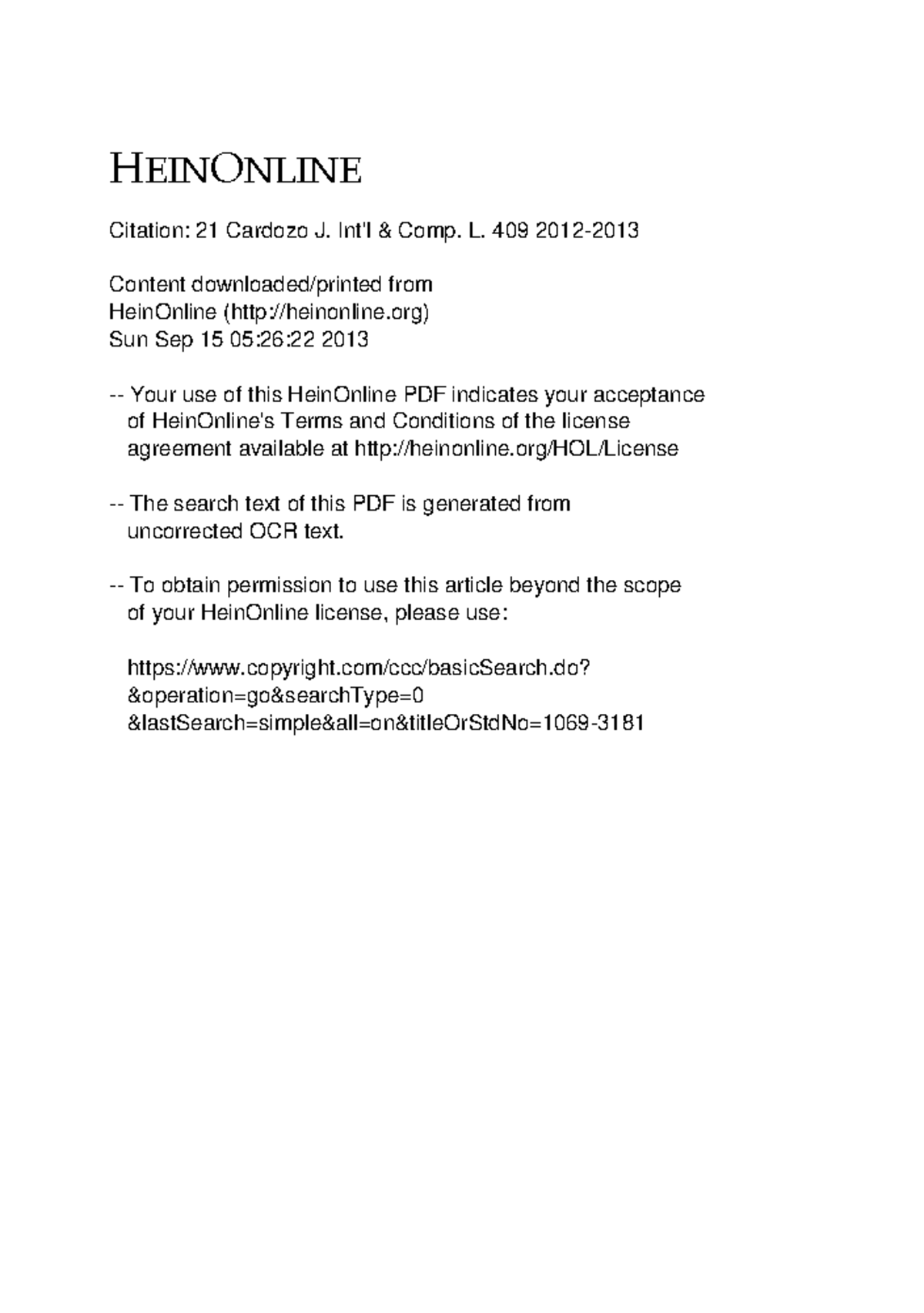 Mar jimeno-bulnes anglo-american procedure - + (,1 2 1/,1( Citation: 21 ...