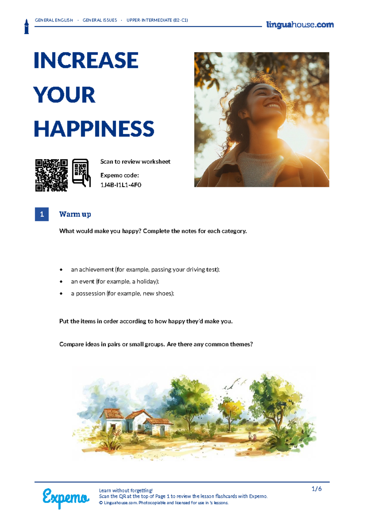 Increase Your Happiness: General Issues B2-C1 Worksheet - Studocu