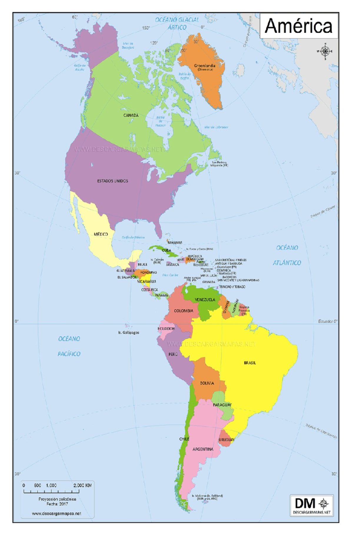 Notas sobre el Mapa de América: Geografía, Historia y Cultura - Studocu