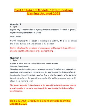Modul 2 Exam Questions - Biod 151/A&P 1 Module 2 Exam Portage Learning ...