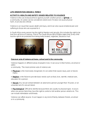 [Solved] 83 LESSON 7 Inclusive Education 8 Plan a Life Skills lesson ...