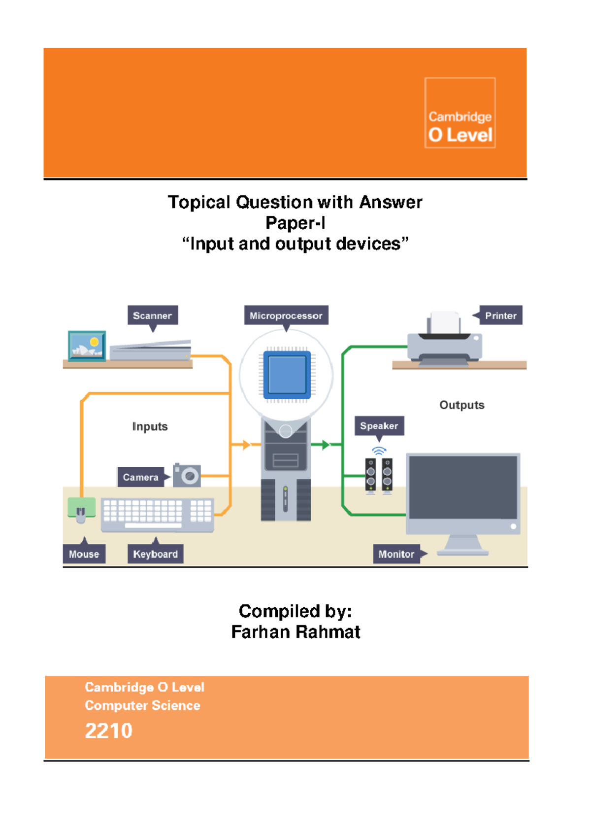 Input and Output Devices - Q&A Paper-I Compilation (Exam Prep) - Studocu