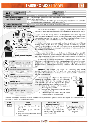 WEEK 2 DLL- Catch-UP- Friday- Grade-5 - GRADE 5 CATCH-UP FRIDAY School ...