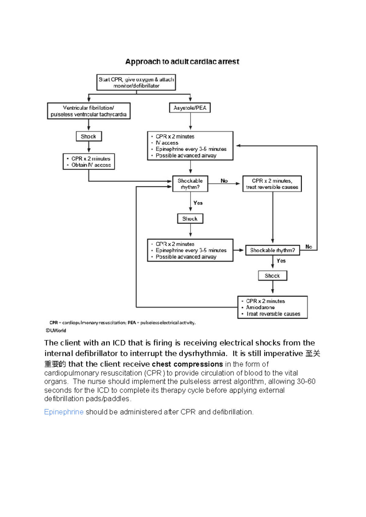 Crtitical concepts - Review material for Nclex - The client with an ICD ...