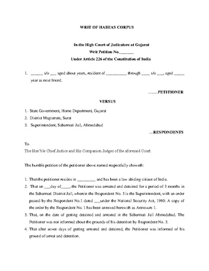 Written Statement - sample - 27 MODEL DRAFT FOR WRITTEN STATEMENT IN ...