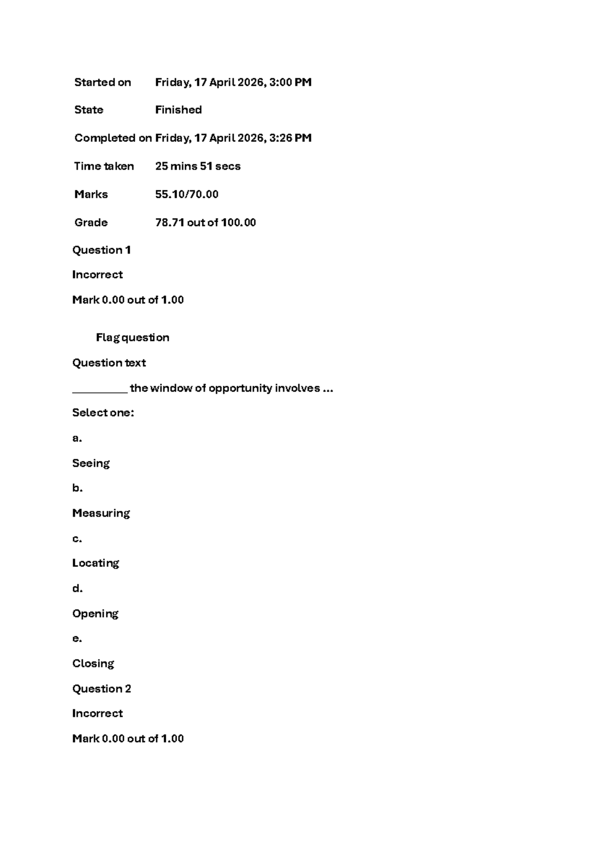 ETP3701 Assignment 3 - MCQ Assessment Results and Analysis - Studocu