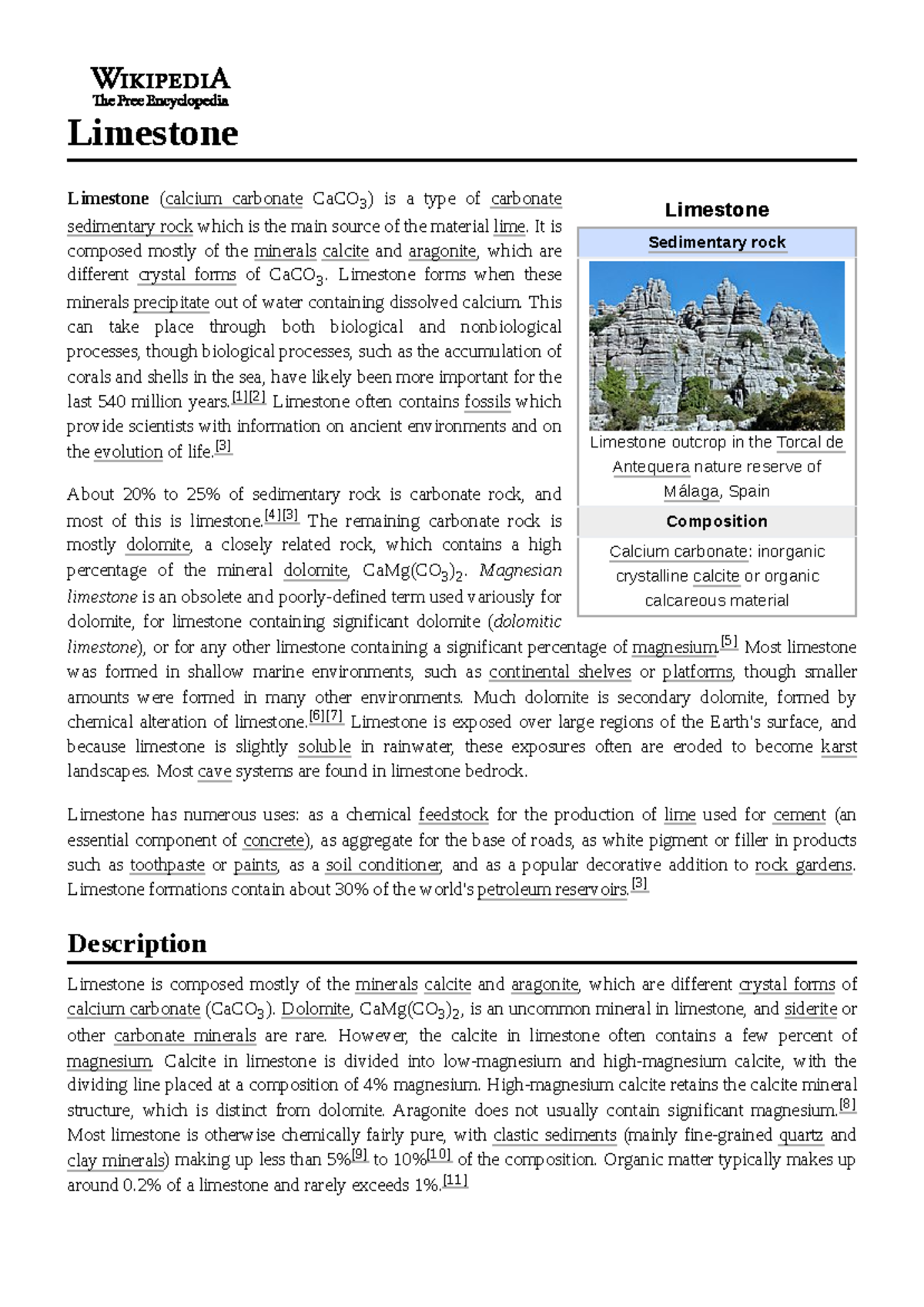 4Limestone - Comprehensive Overview of Geology Principles - Studocu
