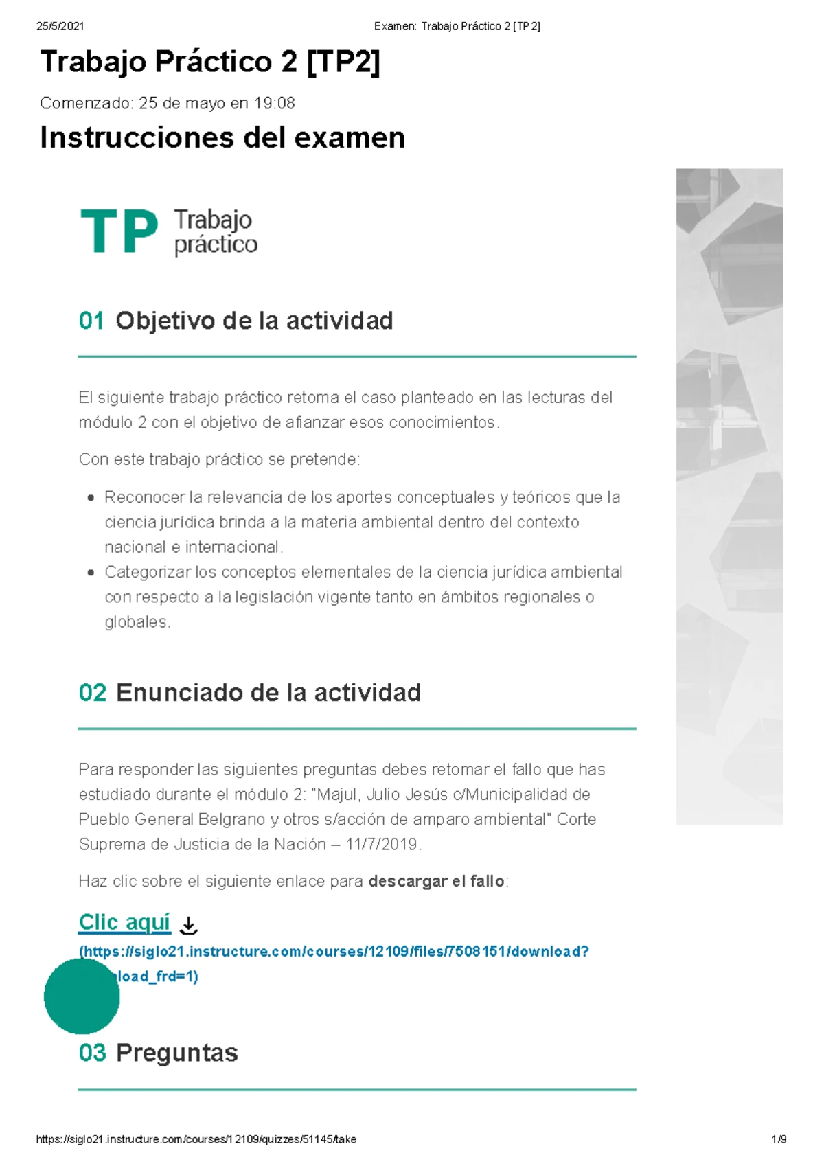 TP 2 Derecho Ambiental: Análisis del Art. 14 CCyC y la Reserva Potrero ...