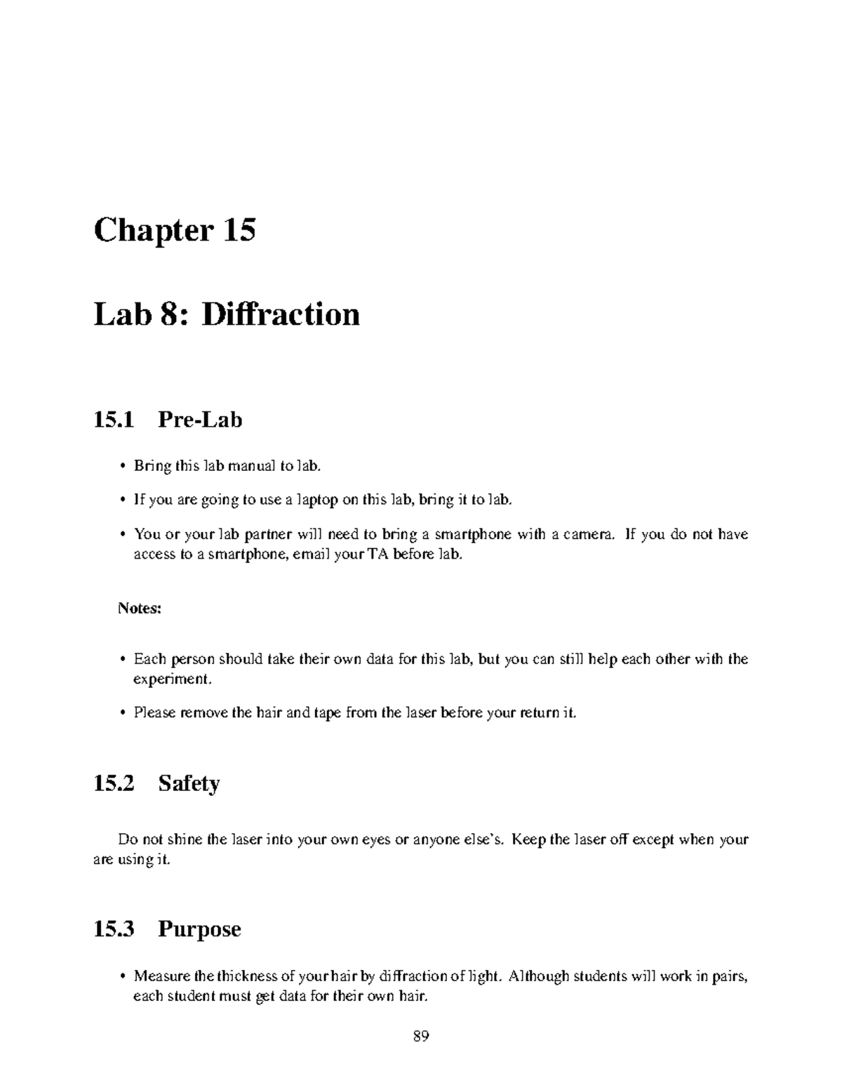 PHYS 124 Lab 8: Comprehensive Guide to Diffraction Experiment - Studocu