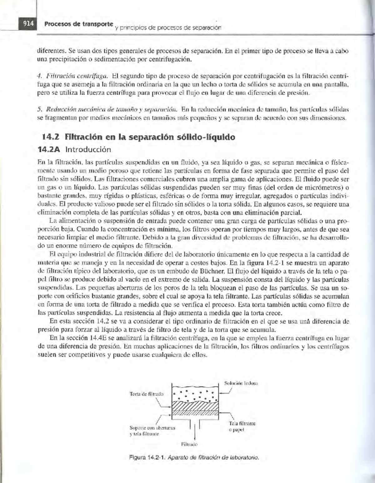 Filtración y Procesos de Separación - Capítulo 14 - Geankoplis - Studocu
