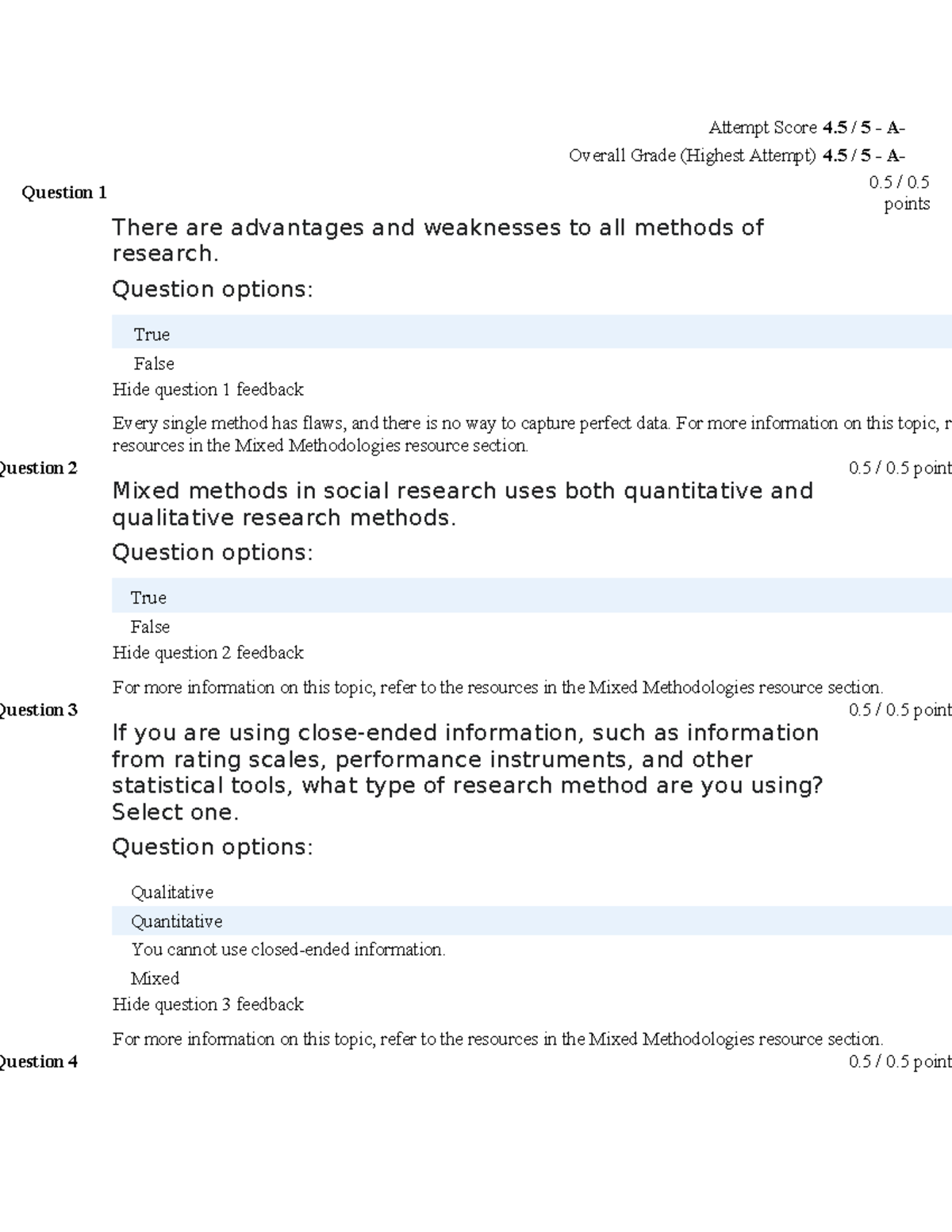 SCS-285 Quiz: Research Methods Knowledge Check - Studocu