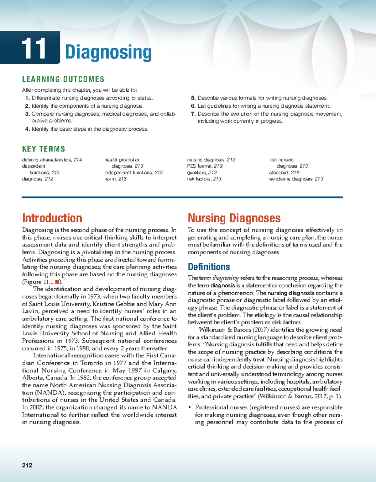Chapter 11-15 Nursing Diagnosis and Care Planning Study Notes (NSFN ...