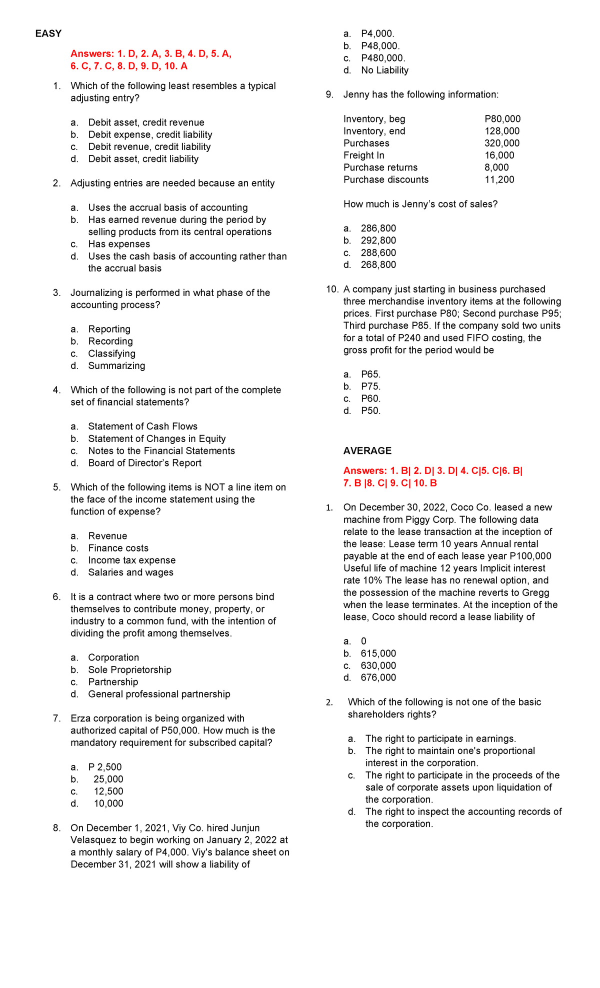 FAR 101 Quiz Bowl Questions and Answers - Easy to Average - Studocu