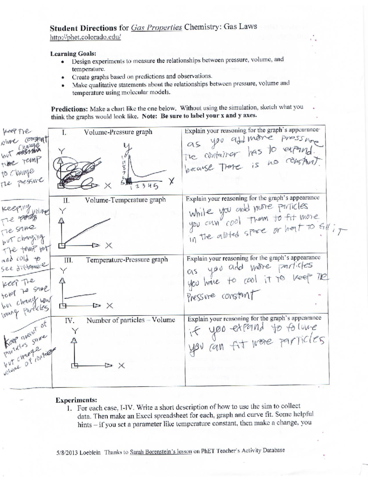 GAS 101: Gas Laws Assignment on Pressure, Volume, Temperature ...